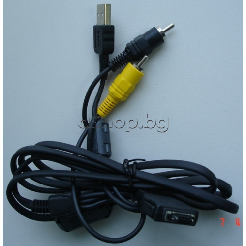 USB-кабел А-мъжко+2 чинча към AV-multipole 1.8м за цифр.фотоапрат,SONY ...