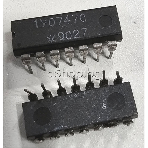 IC-OP, Dual, Serie 747, ±18V, 14-DIP,BG 1ОУ747С