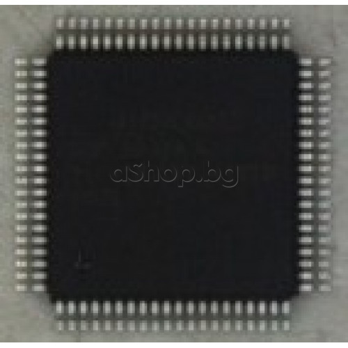 Scan rate converter,colour decoder and I/O video switch,80-QFP
